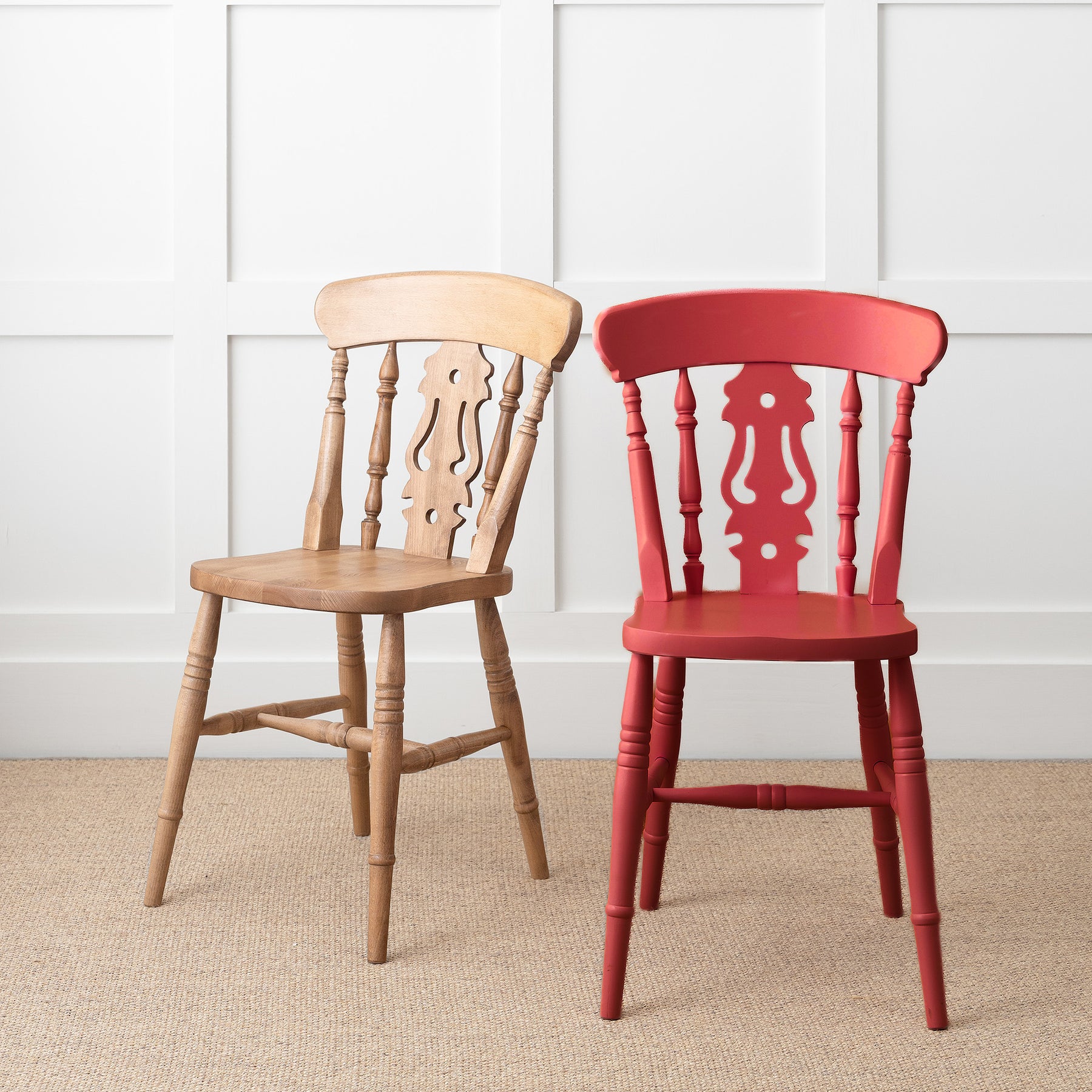 Farmhouse Fiddle Back Dining Chair | Wooden Dining Chairs – Stanwick and Co
