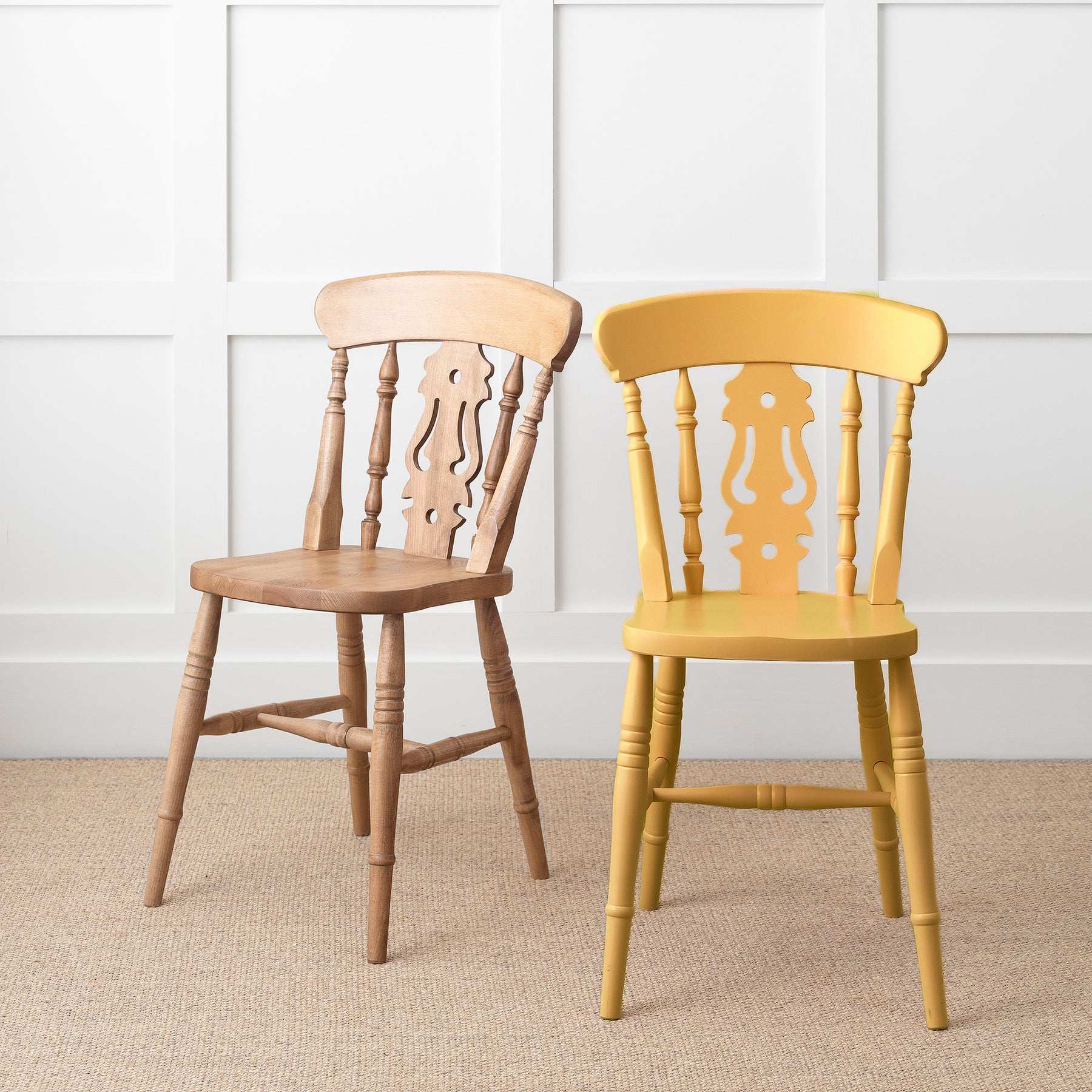 Farmhouse Fiddle Back Dining Chair | Wooden Dining Chairs – Stanwick and Co