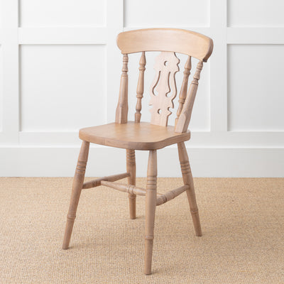 Farmhouse Fiddle Back Dining Chair | Wooden Dining Chairs – Stanwick and Co