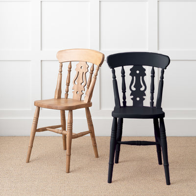 Farmhouse Fiddle Back Dining Chair | Wooden Dining Chairs – Stanwick and Co