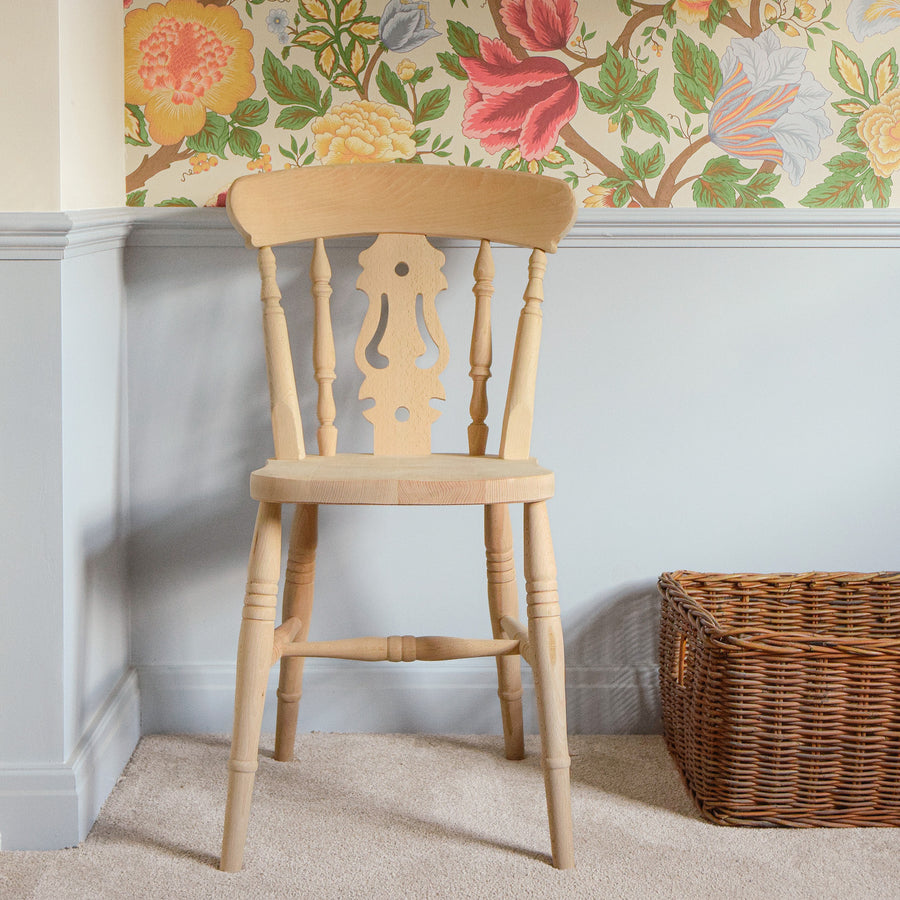 Farmhouse Fiddle Back Dining Chair | Wooden Dining Chairs – Stanwick and Co