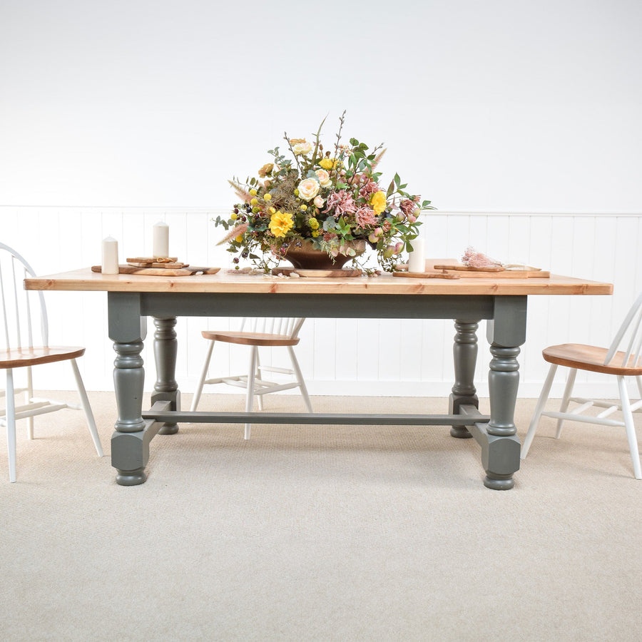 English Dining Tables | Oak & Pine Farmhouse Kitchen Tables – Stanwick ...